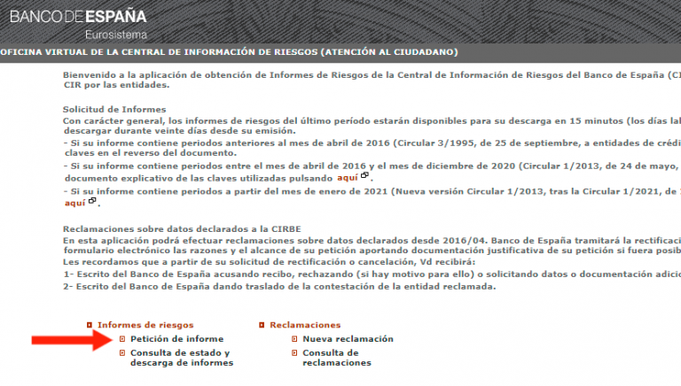 Qué es y cómo solicitar un informe CIRBE. Guía paso a paso